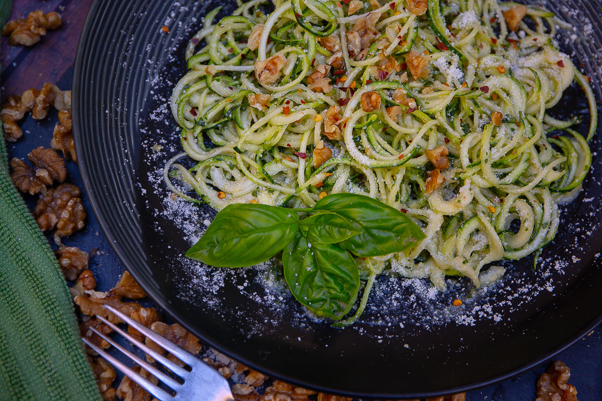 Roasted Garlic Walnut Pesto - WickedStuffed: A Keto Recipe Blog